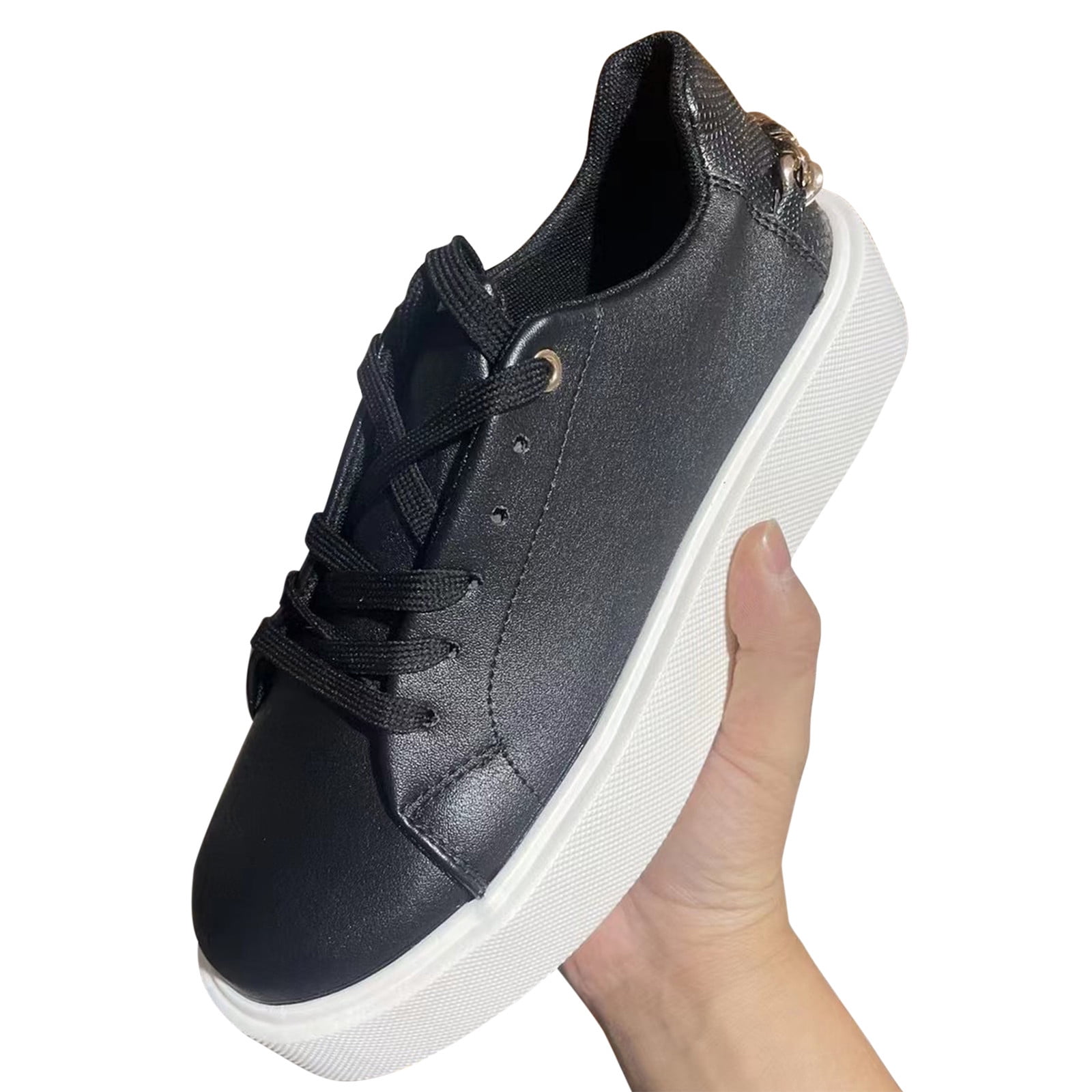 BRGZLK Matsuke Thick Sole Solid Round Head Shallow Mouth Flat Bottom ...