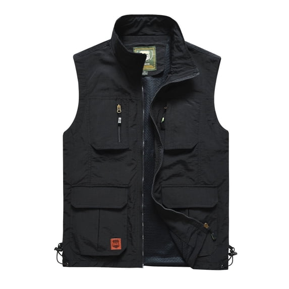 BRGZLK Men’S Fishing Tank Tops Outdoor Work Quick-Dry Hunting Zip ...