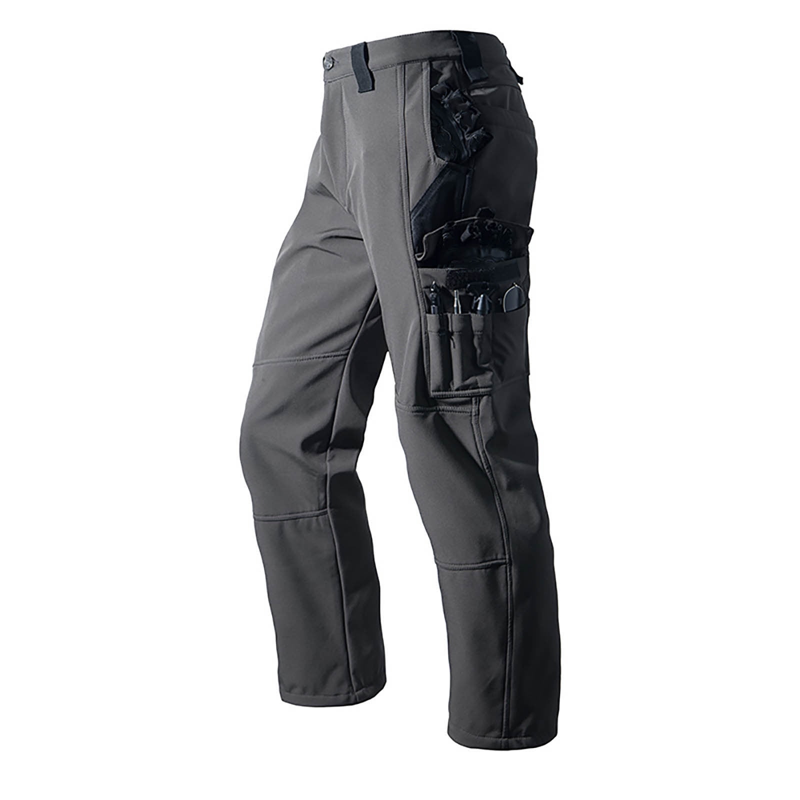 BRGZLK Men's Cargo Pants Fleece Lined Tactical Ski Pants Waterproof ...