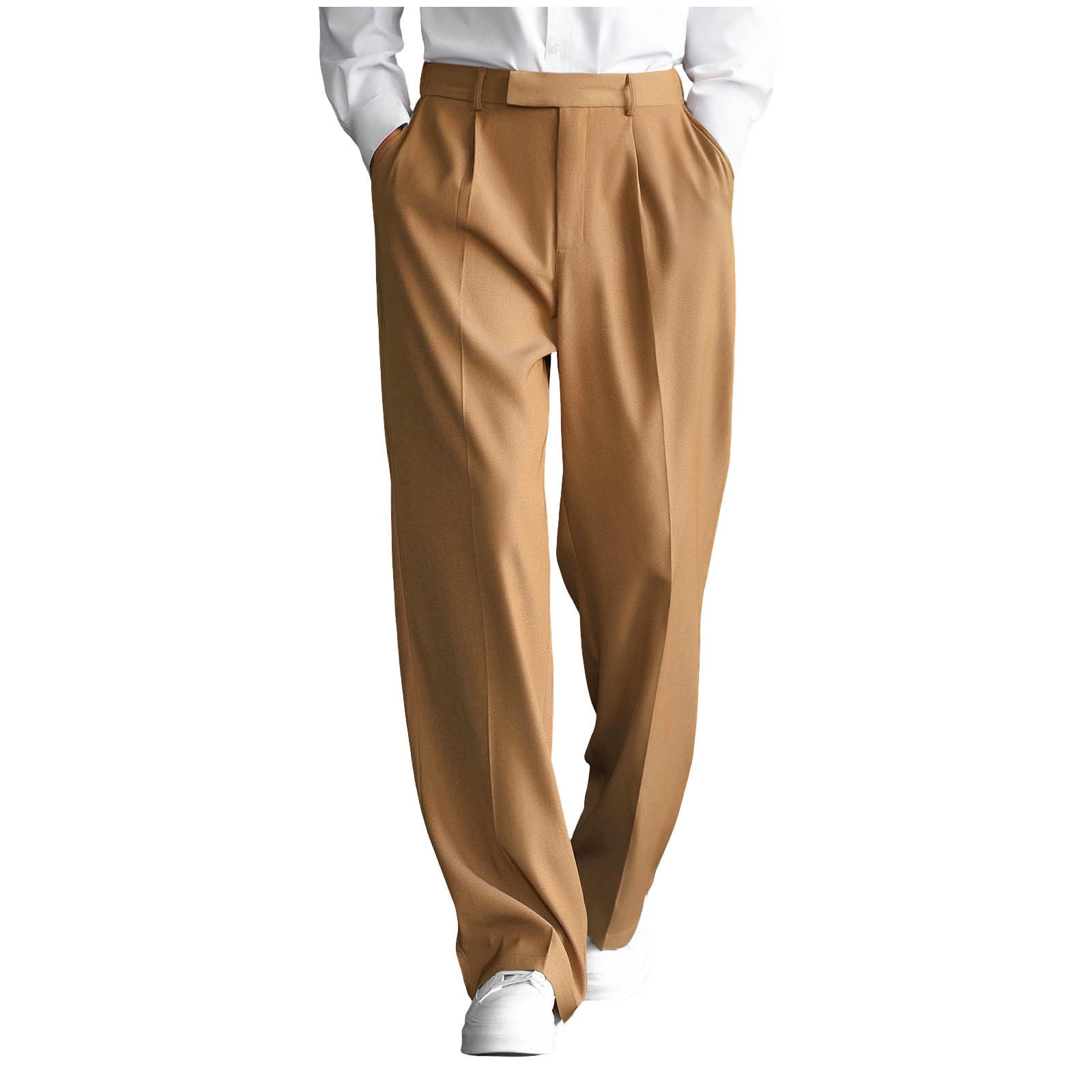 BRGZLK Men's Casual Pants With Old Pleats, Loose And Wide Legs 2026 ...