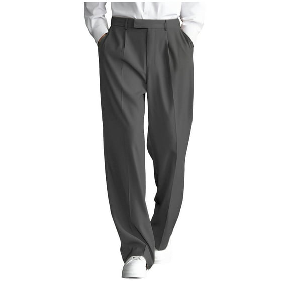 BRGZLK Men's Casual Pants With Old Pleats, Loose And Wide Legs 2026 ...