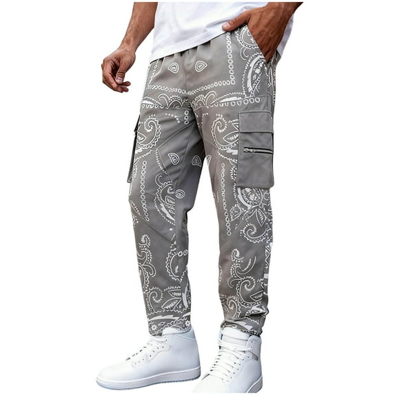 BRGZLK Men's Jogging Pants, Work Pants, Loose Fit, Athletic Ankle Cuffs ...