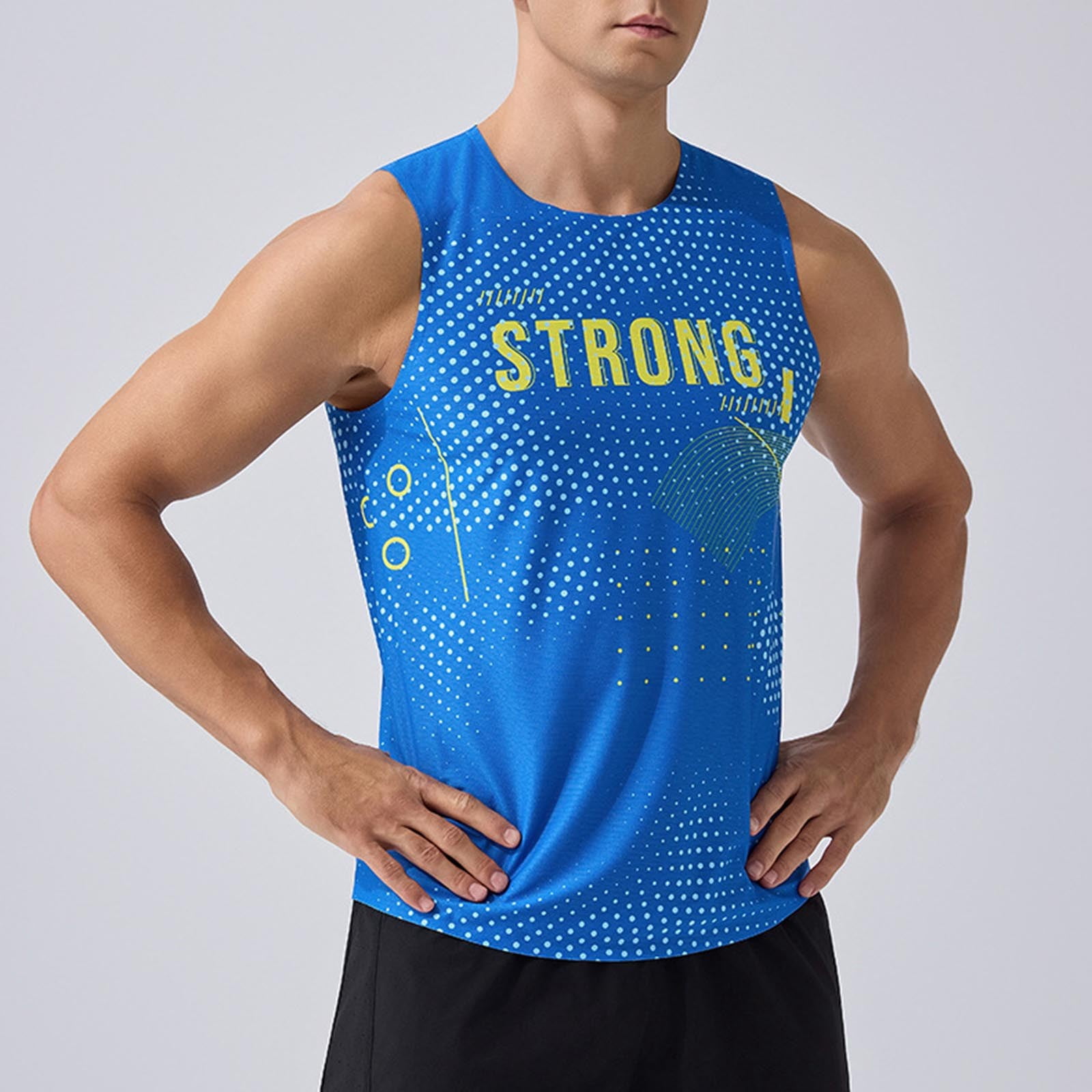 BRGZLK Men's Tank Tops Seamless Running Ultra Lightweight Marathon ...