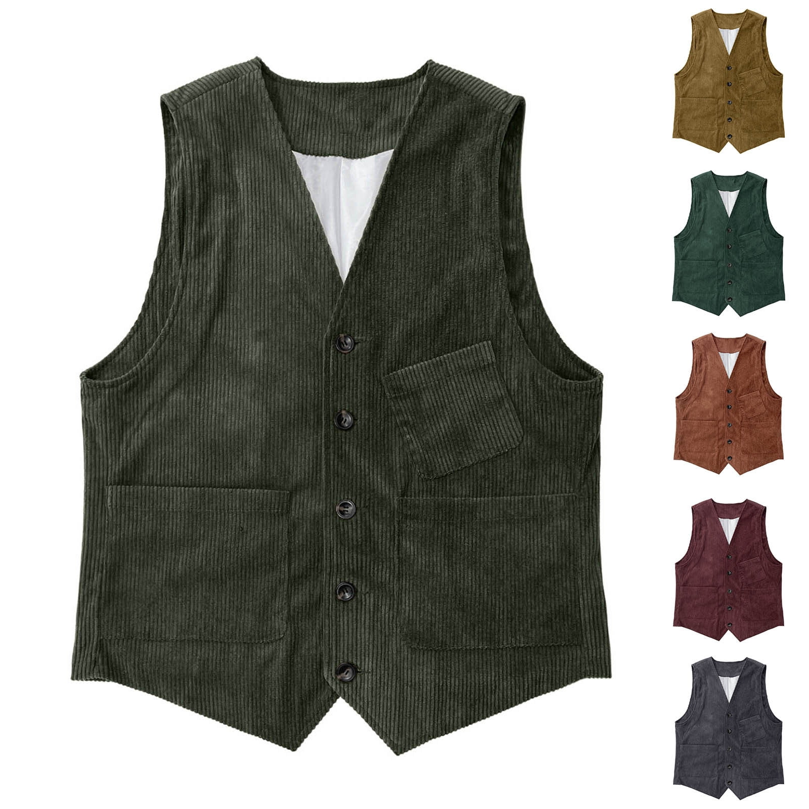BRGZLK Men's Tank Tops Utility Casual Fishing Vests Outdoor Vest Multi ...