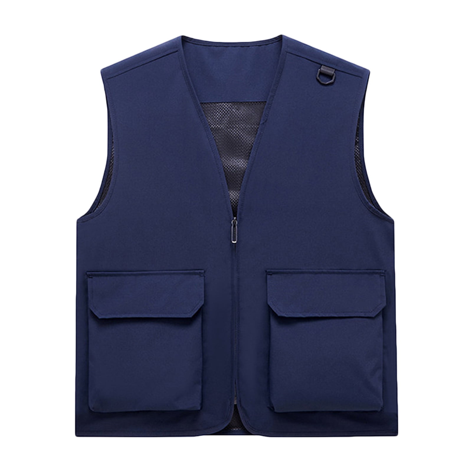 BRGZLK Men's Utility Fishing Tank Top Lightweight Outdoor Zip Up Travel ...