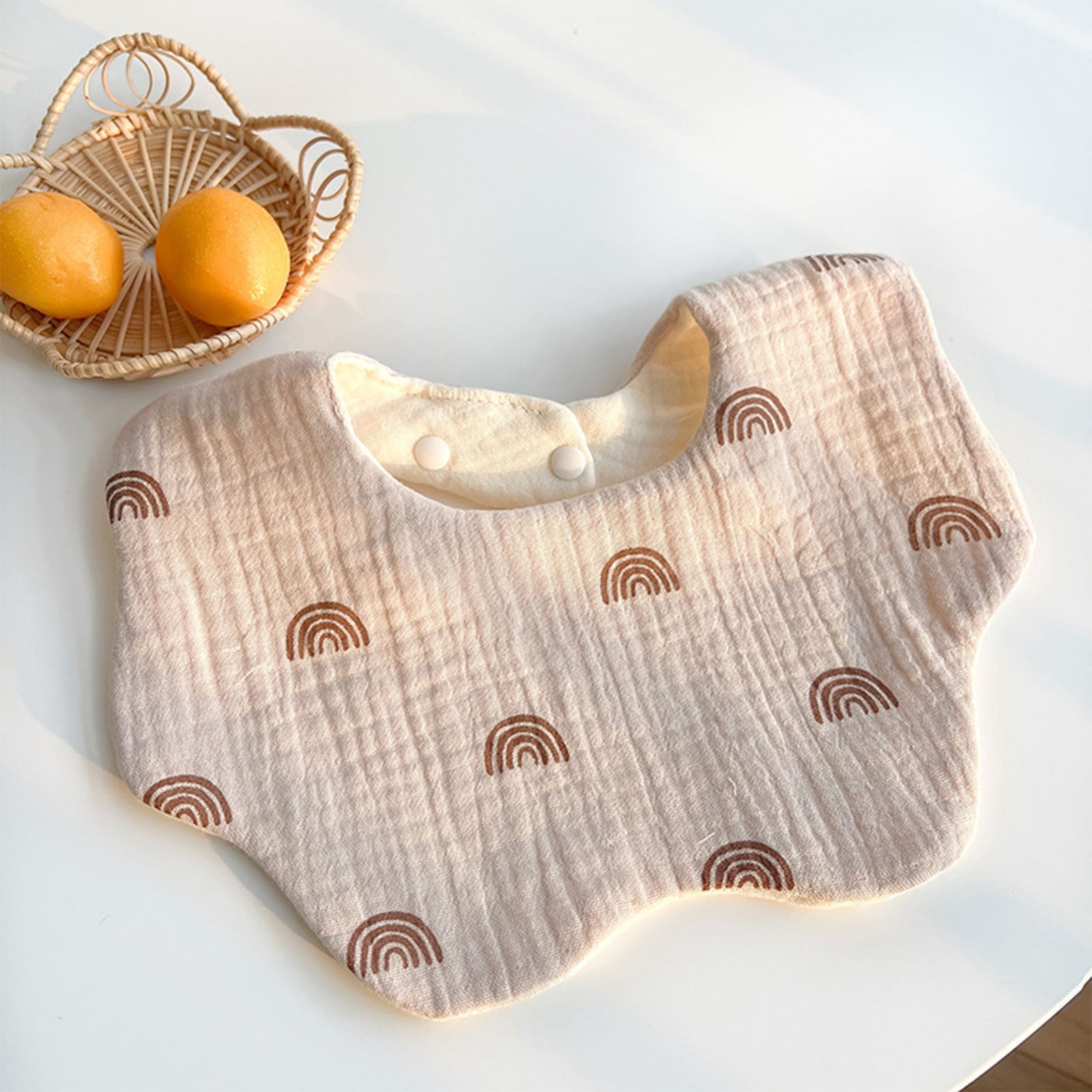 BRGZLK Muslin Baby Bibs 6-Layer Cotton Soft Absorbent Drool Bandana ...