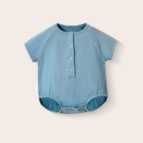 BRGZLK Newborn Baby Boys Girls Romper Summer 2026 Short Sleeve Round ...