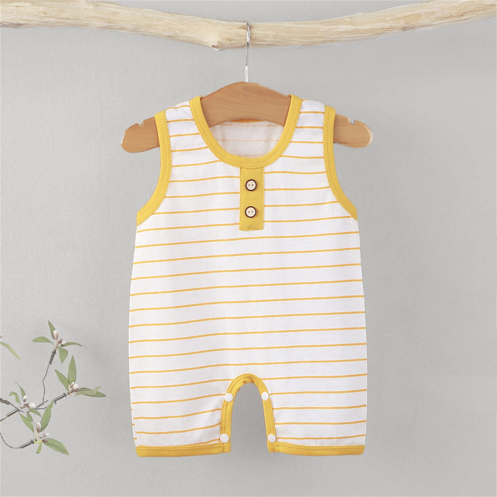 BRGZLK Romper for Baby Boy Summer 2026 Trendy Color Block Round Neck ...