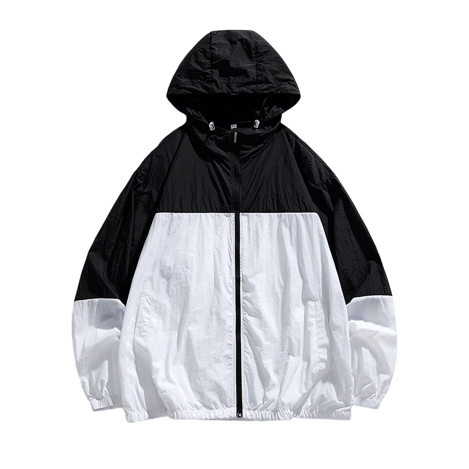 BRGZLK Sunscreen Jacket for Men 2026 Summer Trendy Color Block UPF 50 ...