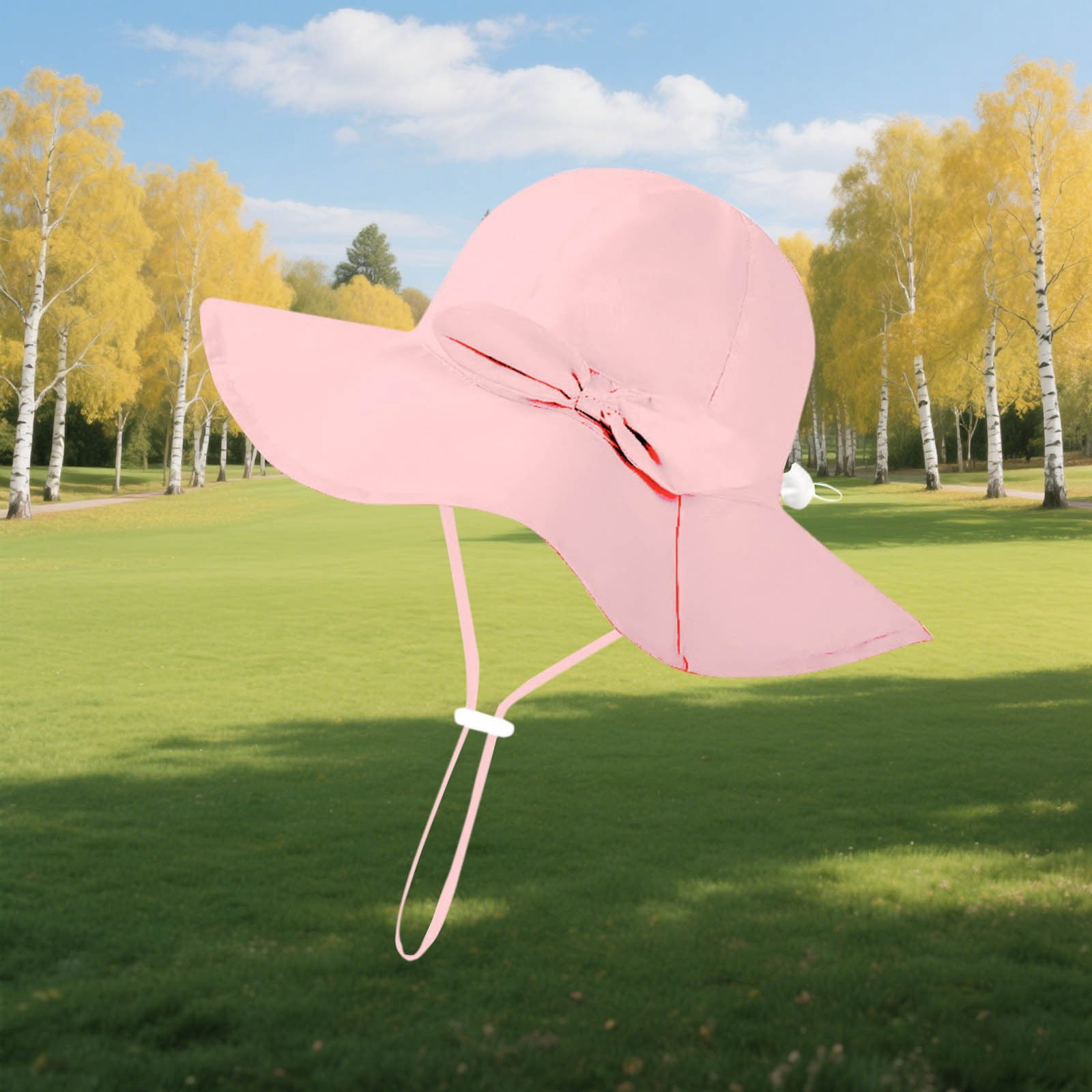 BRGZLK Toddler Baby Girl Sun Hat Summer Solid Color Cute Bowknot UPF 50 ...