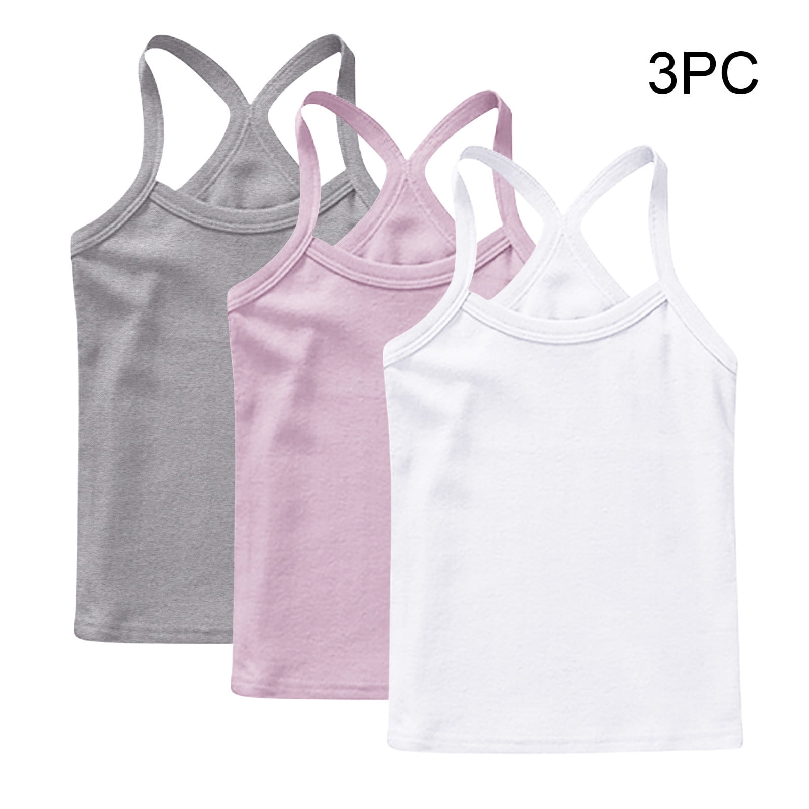 BRGZLK Toddler Kids Tank Tops Boys Girls Trendy Cute Solid Color Soft ...