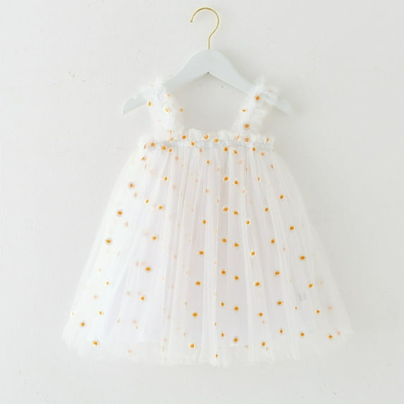 BRGZLK Toddler Summer Dresses Summer Novel Camisole Embroidered Sweet ...