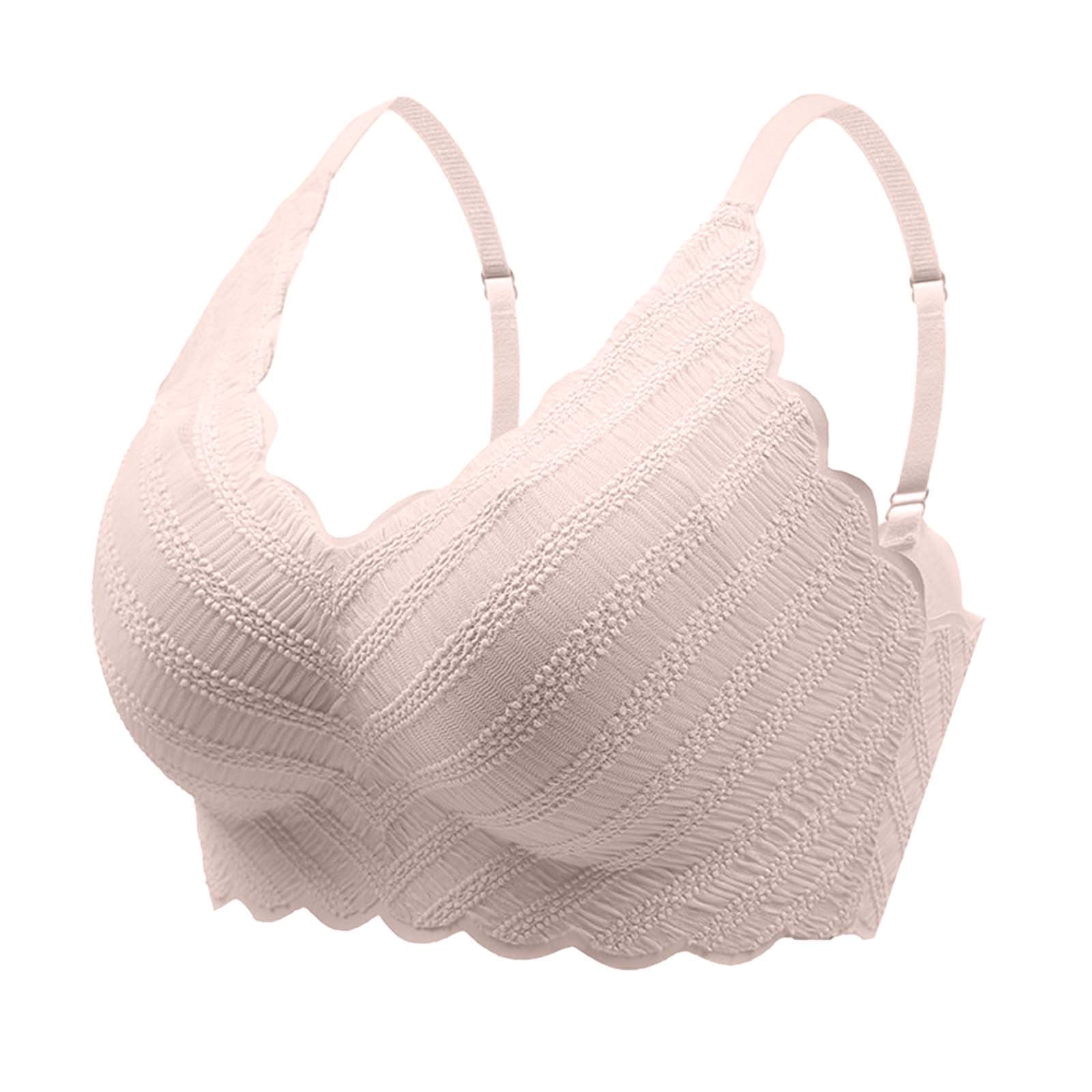 BRGZLK Wireless Bras for Women Solid Color Lifting Gathering Anti ...