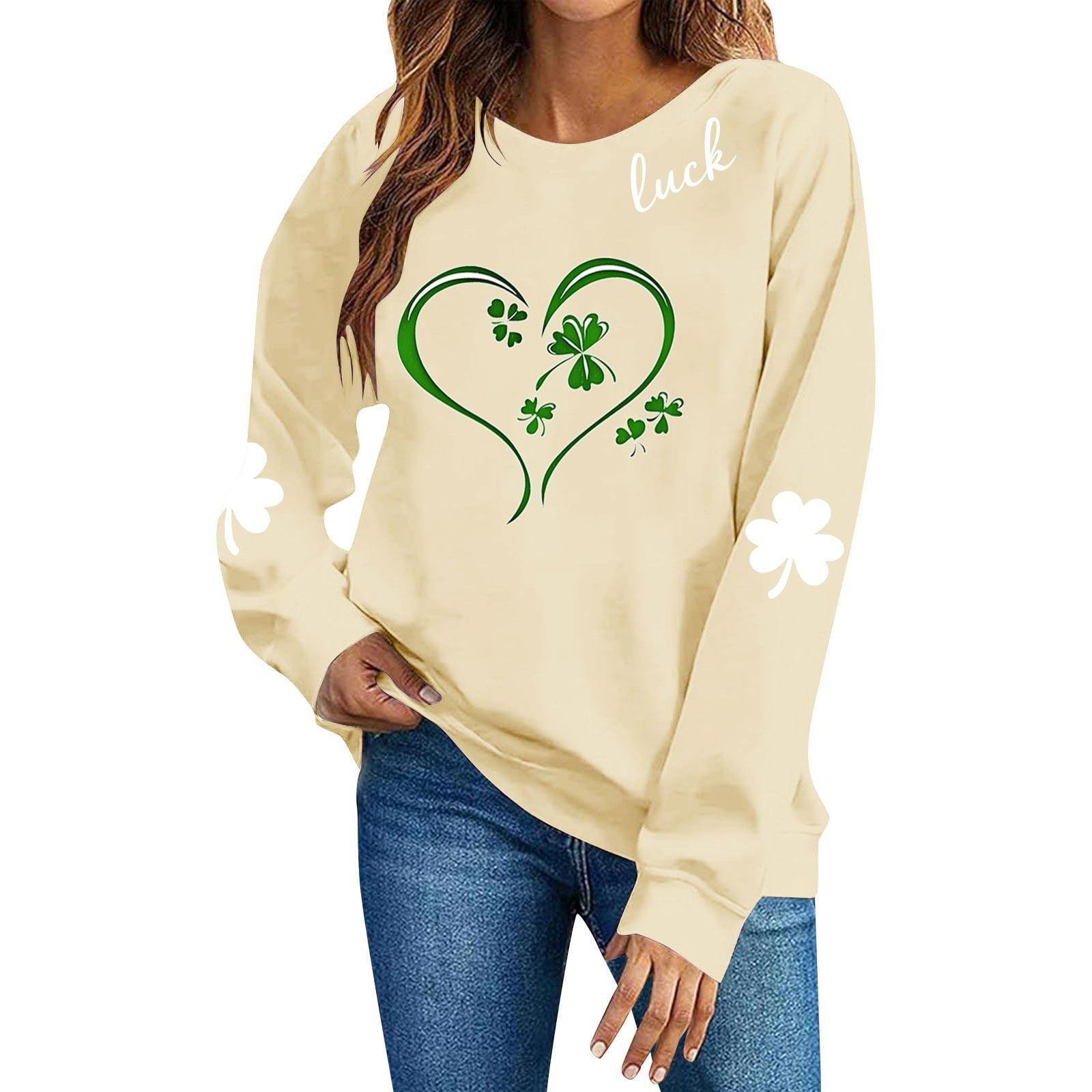 BRGZLK Women's St. Patrick's Day Tops Fashion Casual Cute Dandelion ...