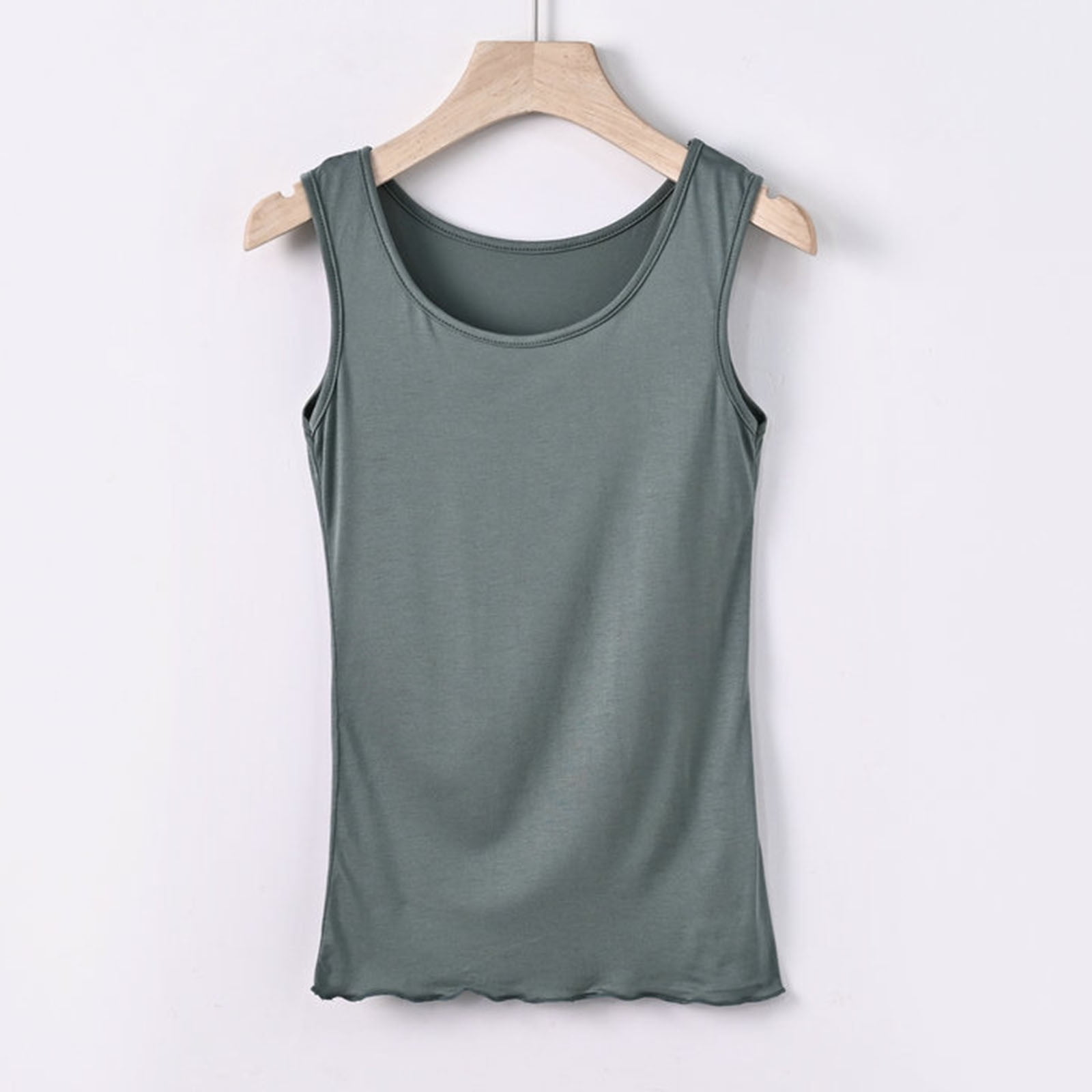 BRGZLK Women's Summer Basic Tank Tops 2025 Fashion Solid Color Round ...