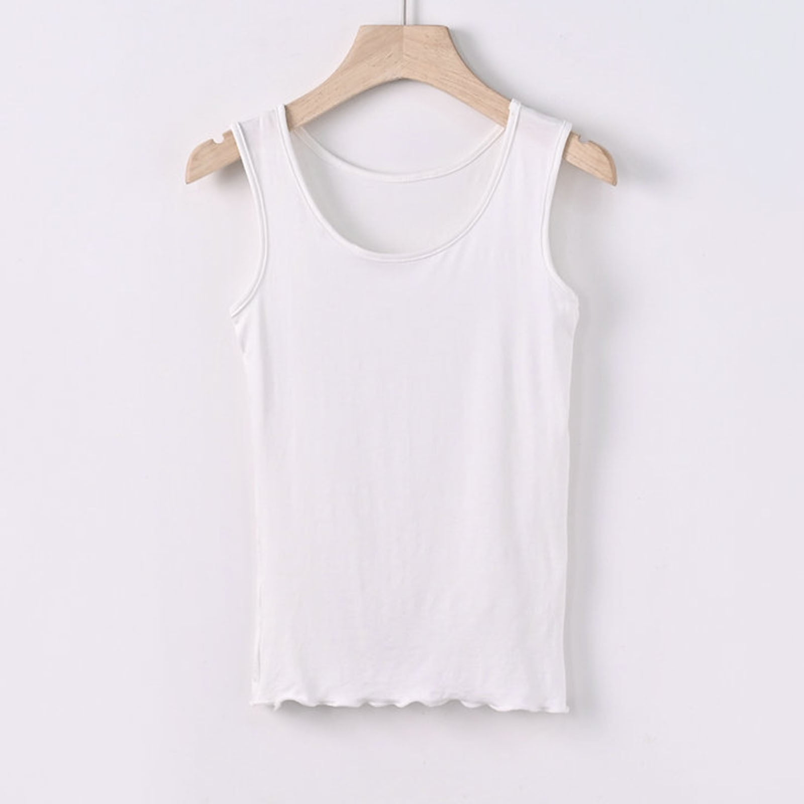 BRGZLK Women's Summer Basic Tank Tops 2025 Fashion Solid Color Round ...