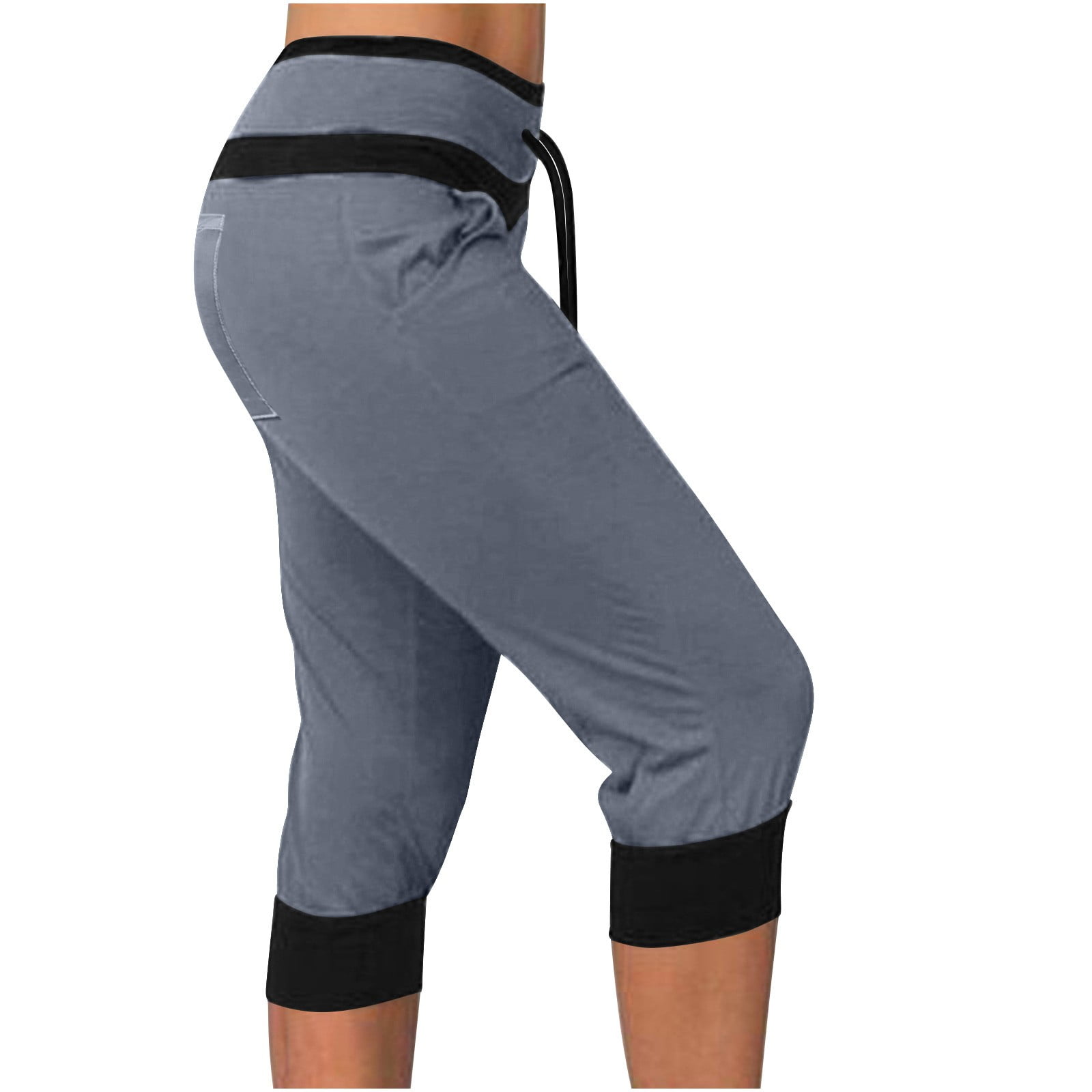BRGZLK Women's Summer High Waist Seven Points Pants Trendy Cozy ...