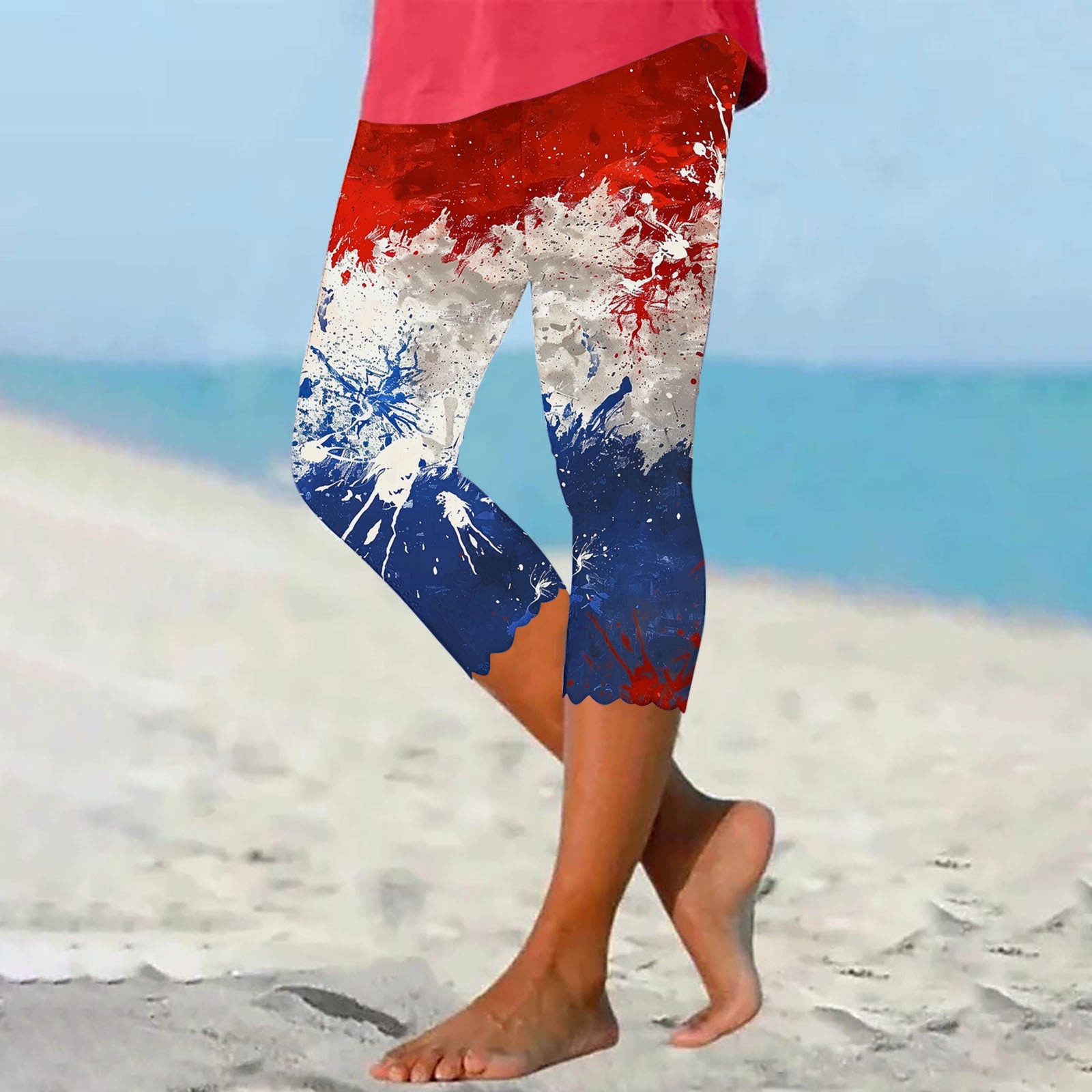 BRGZLK Women's Summer Sweatpants High Waist Landscape Botanical Summer ...