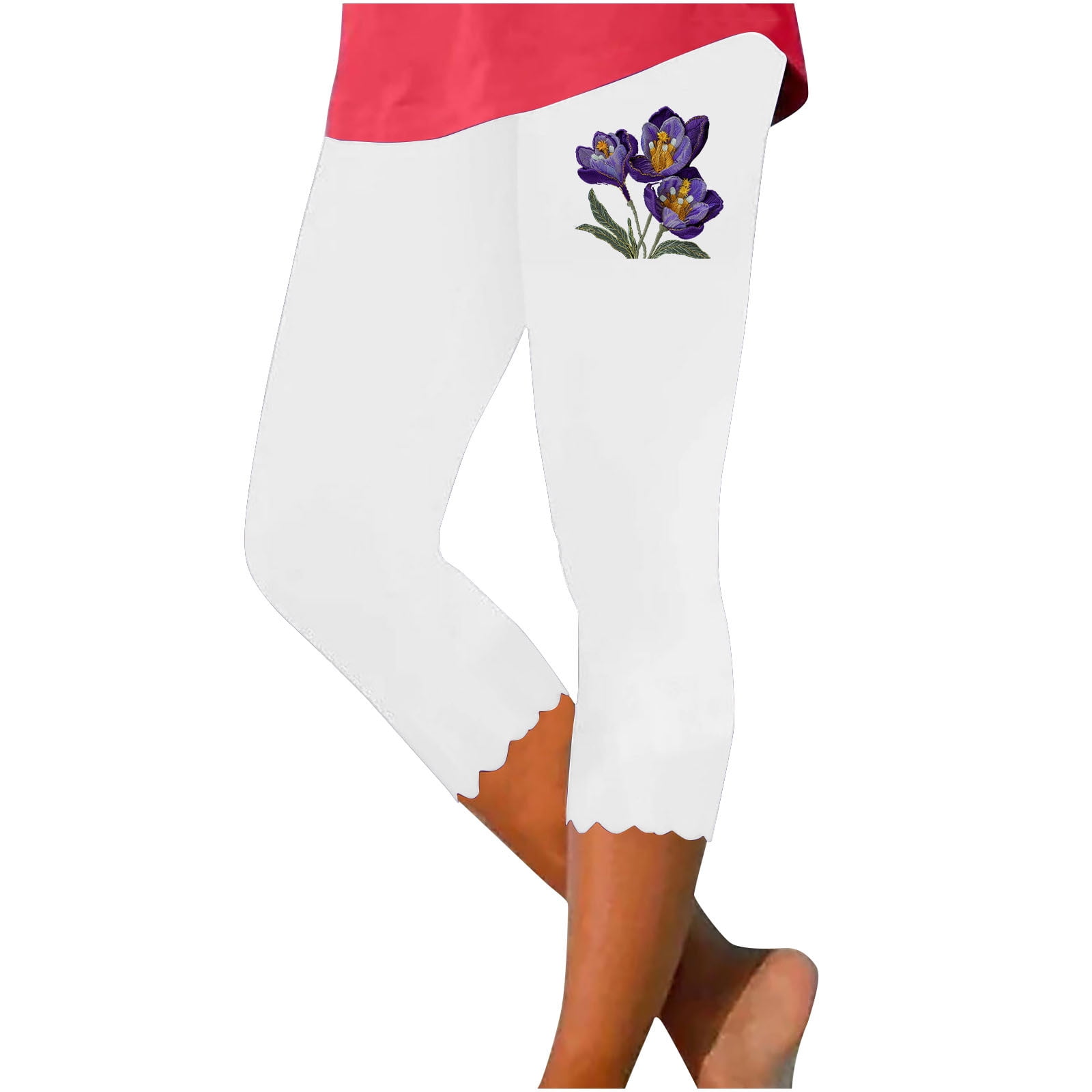 BRGZLK Women's Summer Sweatpants High Waist Landscape Botanical Summer ...