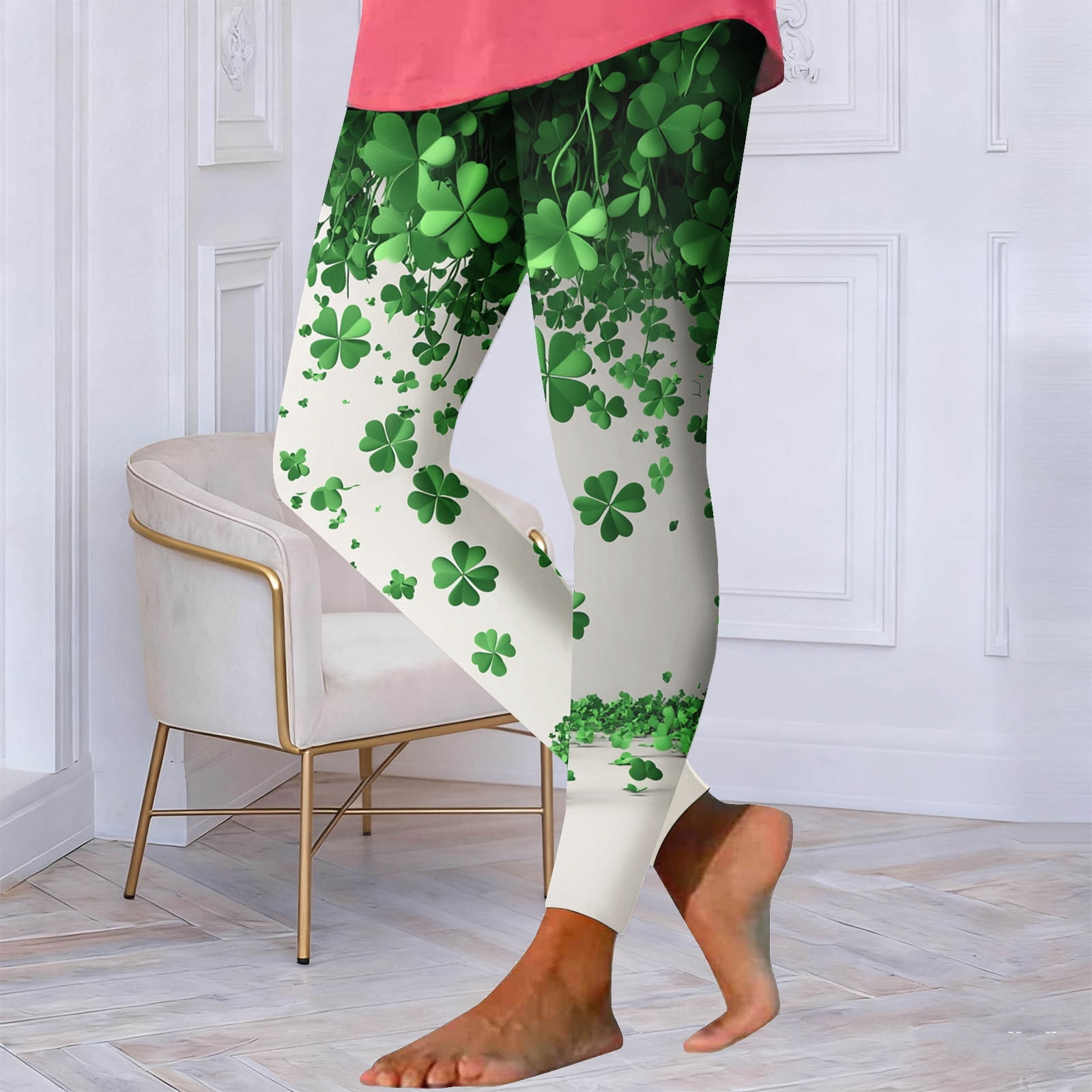 BRGZLK Women's Yoga Tight Pants Carnival Theme Party Pants High Waist ...