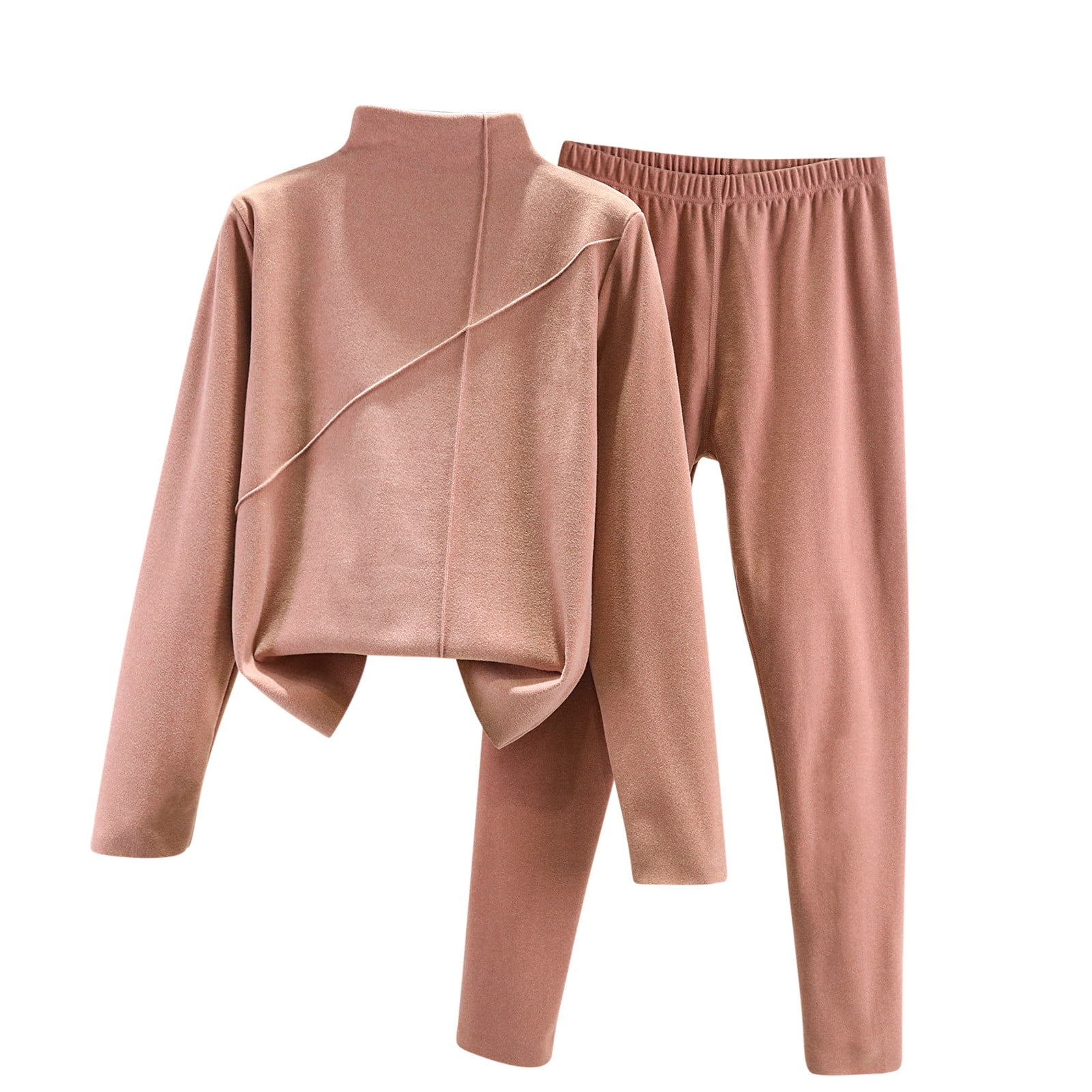 BRGZLK Womens 2 Piece Outfit Ladies Double Sided Velvet Tops Winter ...