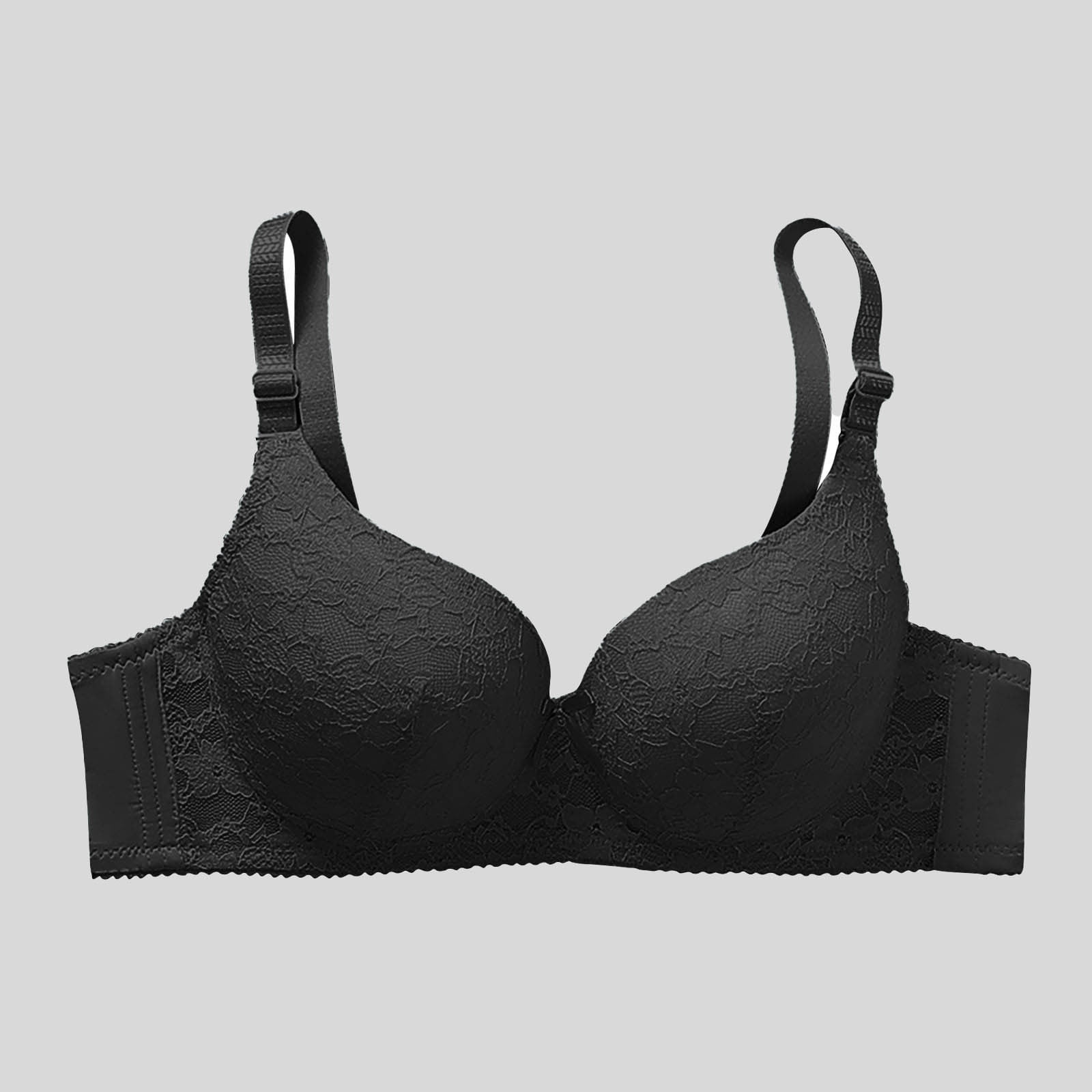 BRGZLK Womens No Underwire Bras Solid Color Plus Size Underwire Lace ...