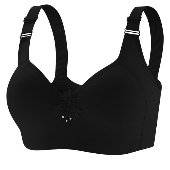BRGZLK Womens Wireless Bra Seamless Push Up Adjustable Full Coverage ...