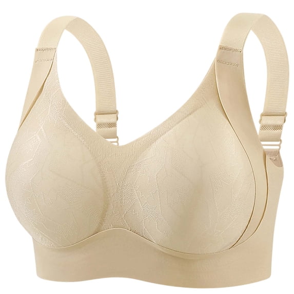 BRGZLK Womens Wireless Bras Casual Solid Color Full Coverage Soft ...