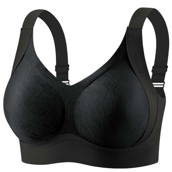 BRGZLK Womens Wireless Bras Casual Solid Color Full Coverage Soft ...