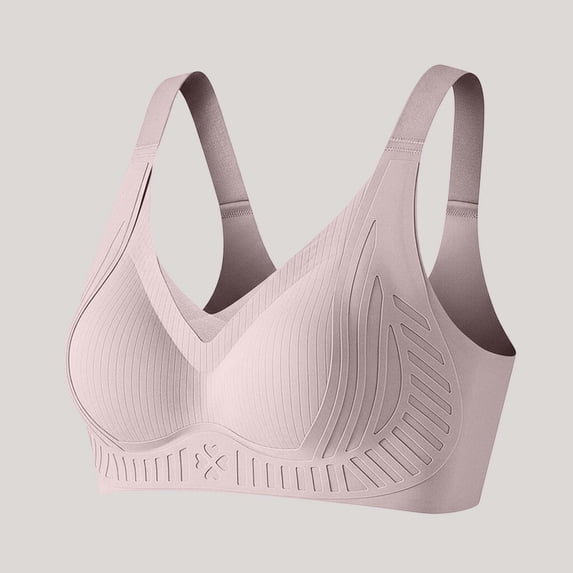 BRGZLK Womens Wireless Bras Fashion Solid Color Comfortable Breathable ...