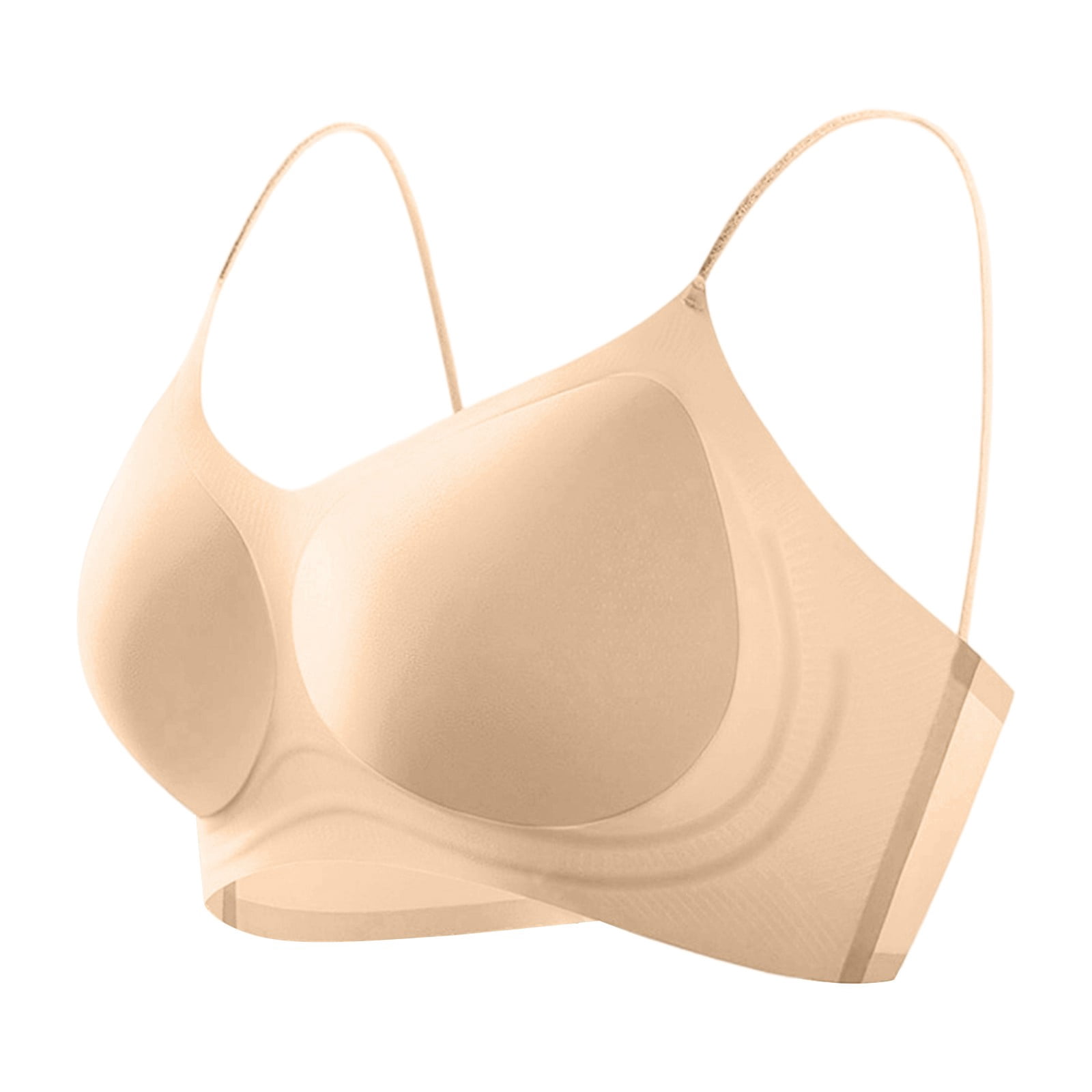 BRGZLK Womens Wireless Jelly Bras Solid Coolor Seamless Full Coverage ...