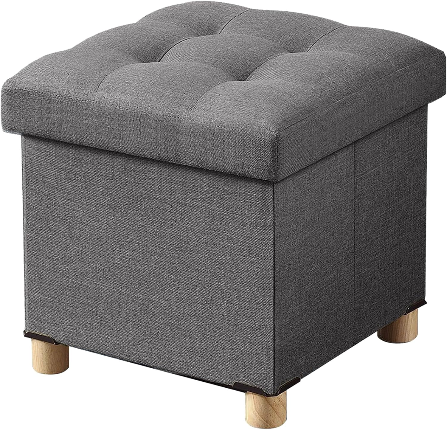 BRIAN & DANY Ottoman with Storage, Small Storage Ottoman for Dorm ...