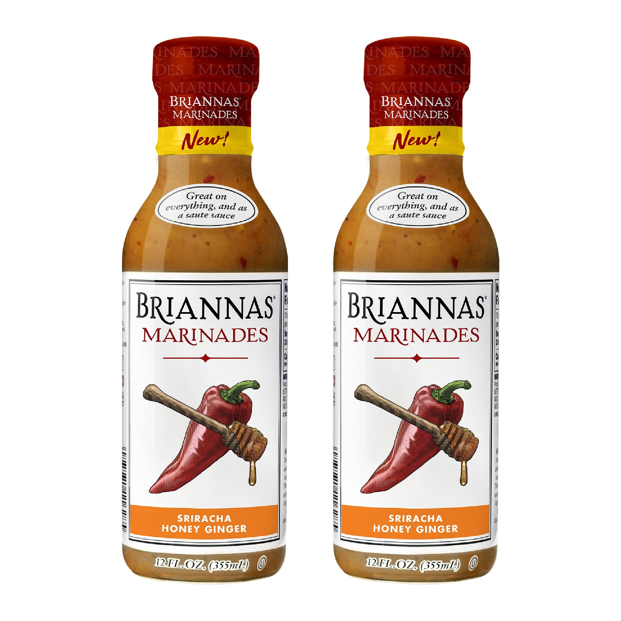 BRIANNAS - Sriracha Honey VTF5 Ginger Marinade - Small Batch, Gluten ...