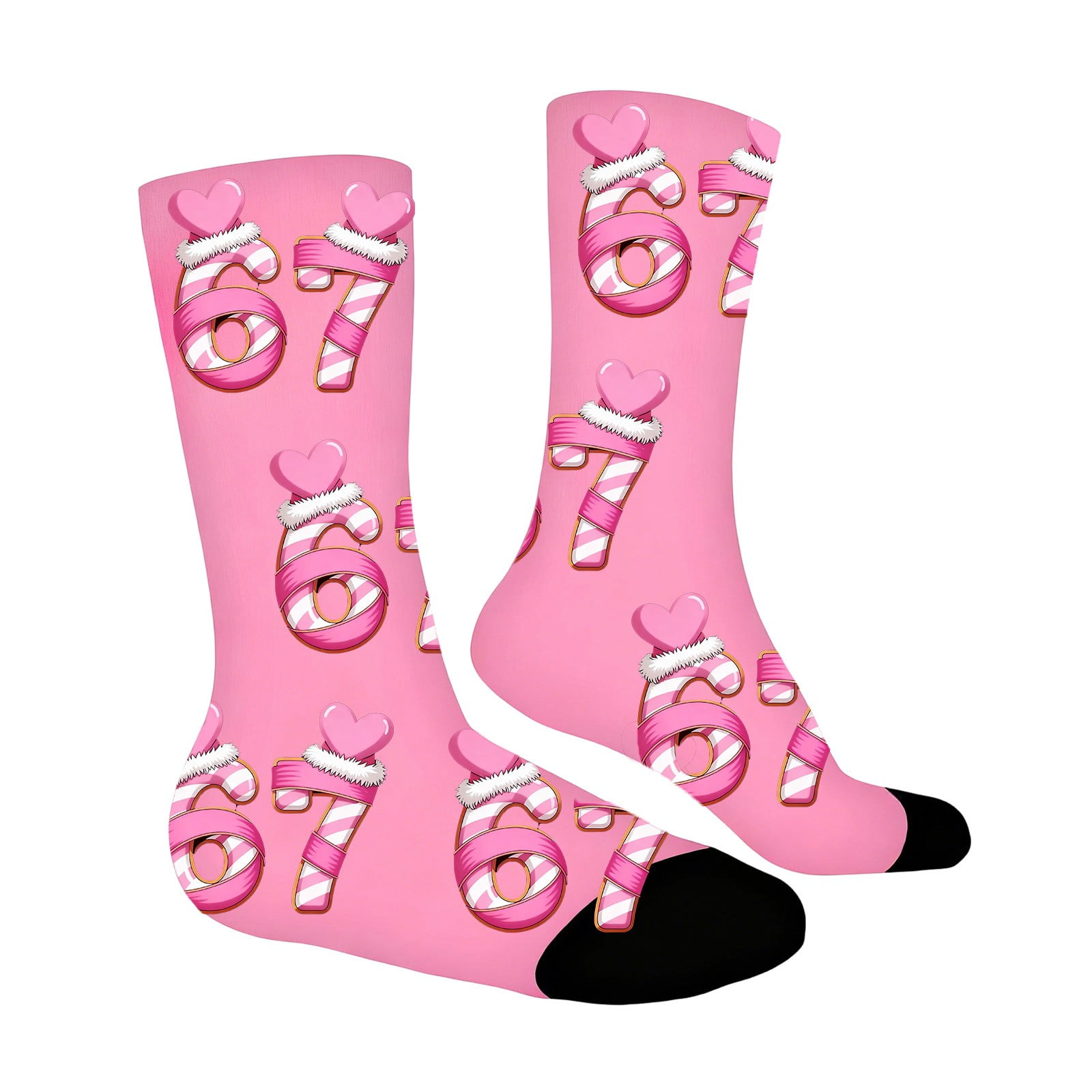 BRICH 67 Socks Kids Valentines Day 6 7 Meme Novelty Six Seven Crew ...