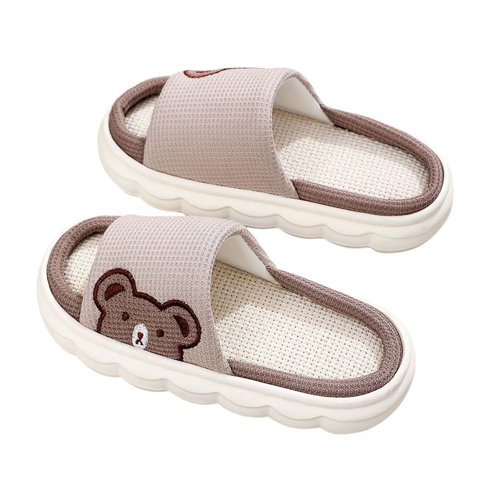 BRICH Cartoon Slippers for Girls Cute Animal Shape Slippers Thick Sole ...