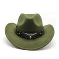 BRICH Cowboy Hat for Women and Men Western Cowgirl Hats Suede Cowboy ...