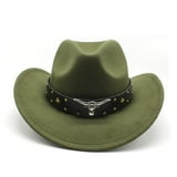 BRICH Cowboy Hat for Women and Men Western Cowgirl Hats Suede Cowboy ...