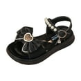 BRICH Girls Sandals Platform Dress Shoes Ankle Pearls Strap Open Toe ...