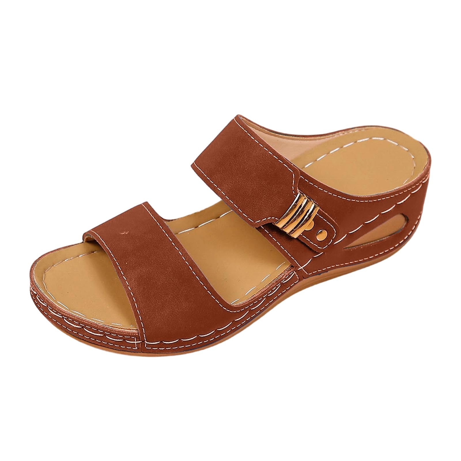 BRICH Orthopedic Sandals with Arch Support Sandals for Women Wedge ...