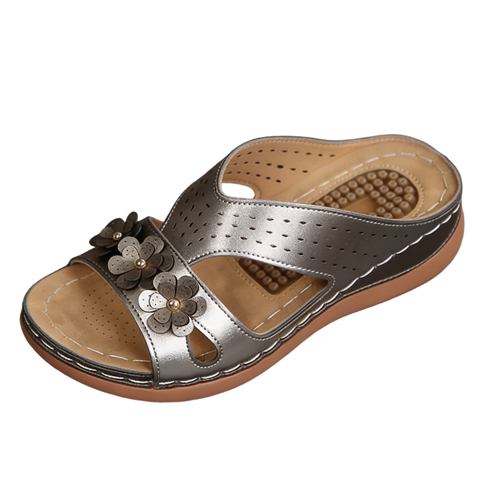 BRICH Sandals for Women Wedge Slippers on Dressy Summer Slides Casual ...