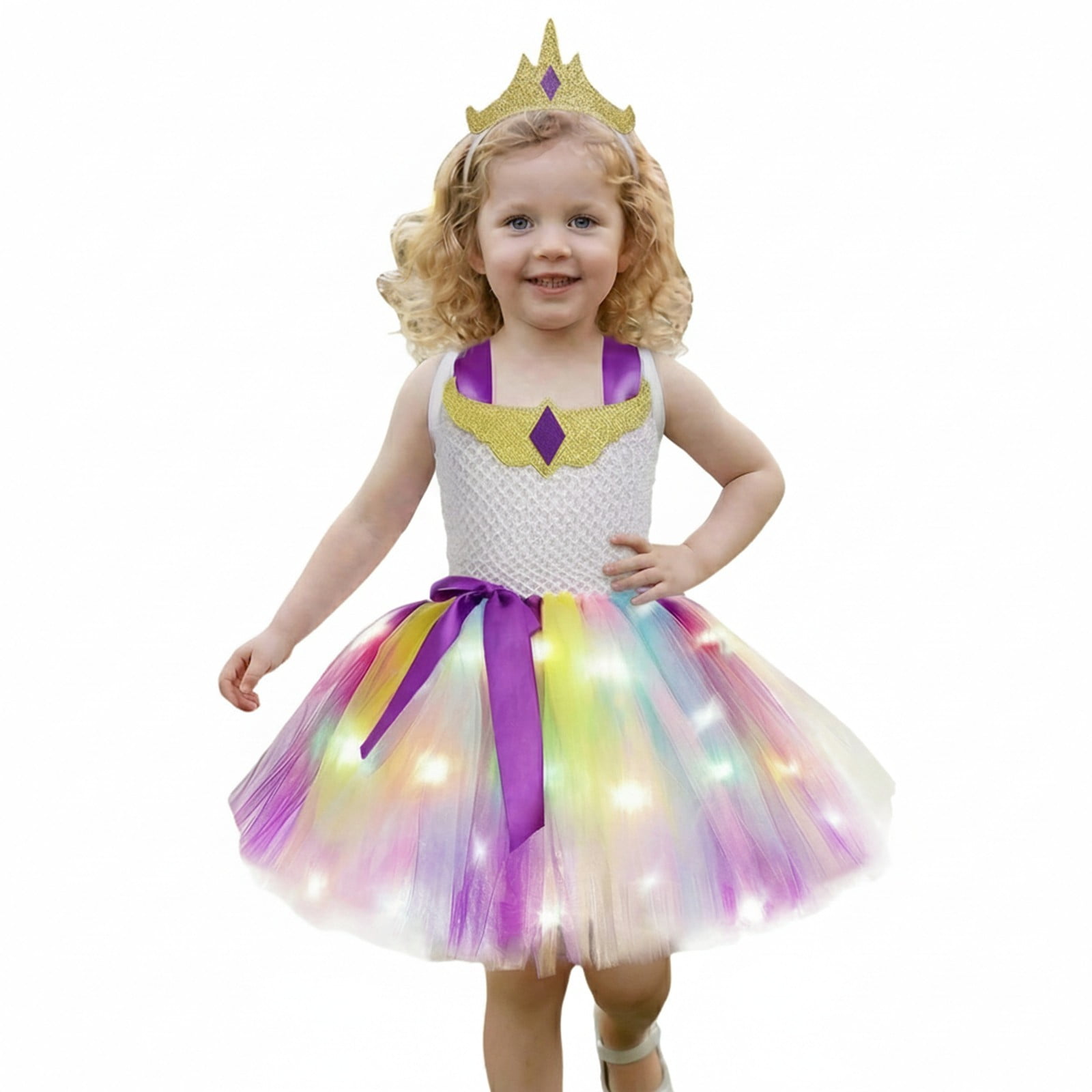 BRICH Tutu Skirts 2pc Celestial Costume for Girls with Headwear Clothes ...