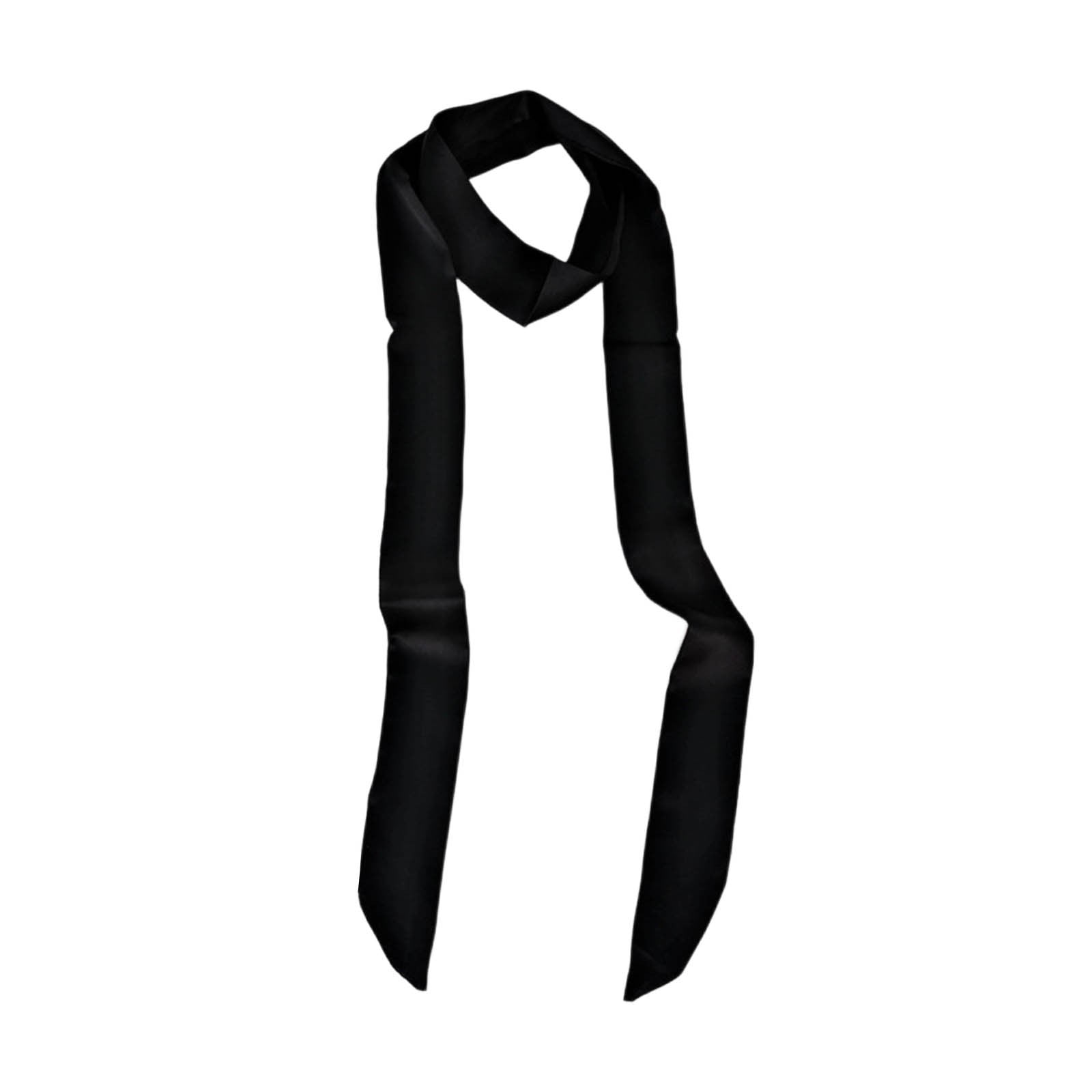 BRICH Women's Solid Color Long Neckerchief Pure Scarf Necktie Handbag ...