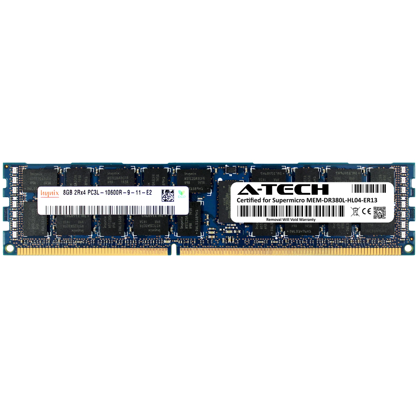 BRICK- 8Gb Pc3L-10600R Reg Supermicro Mem-Dr380L-Hl04-Er13 Equivalent ...