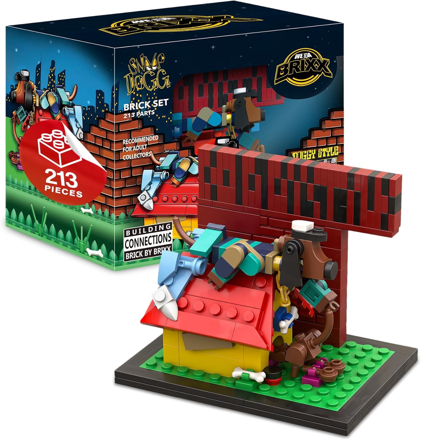 BRICK BLOCKS - Snoop Dogg Building Block Sets, 213 Pieces Featuring ...