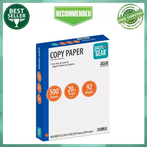 BRICK- Copy Paper Case Printer Paper White 8.5"X11" Letter Size, One ...