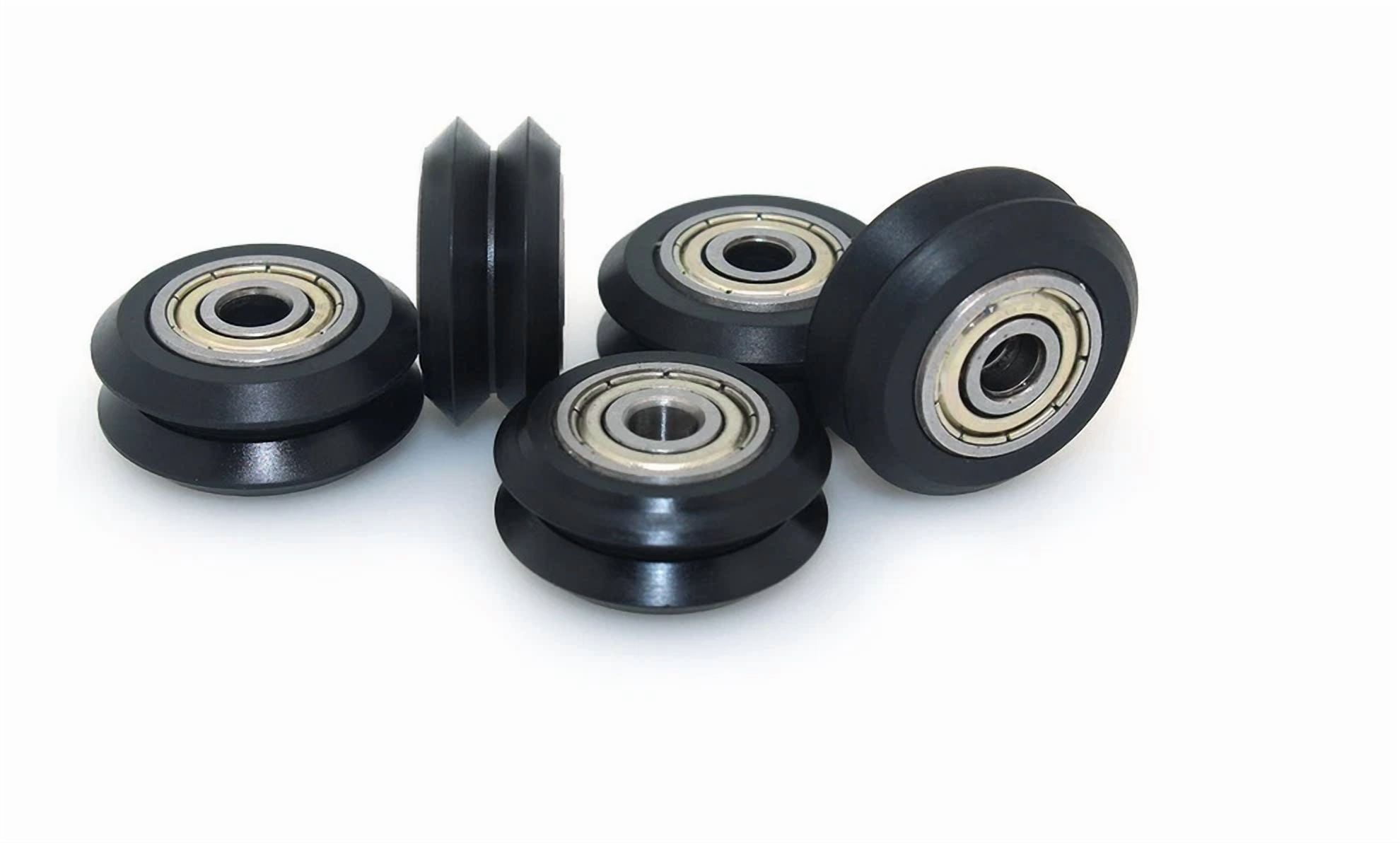 BRICK- (Qty.5) W625Zz V Groove Plastic Linear Pom Pulley Wheel Roller ...