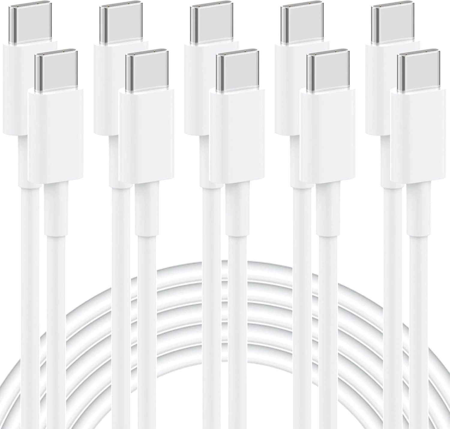 BRICK- Usb C To C Cable, 5-Pack 6Ft, 60W Fast Charging Power 5-Pack ...