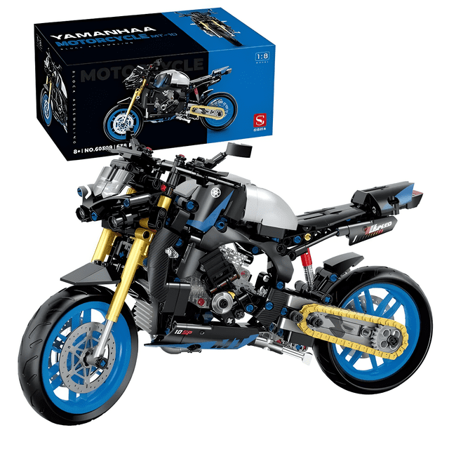 BRICK Yamaha MT-10 Motorbike Building Block kit, compatible with LEGO ...