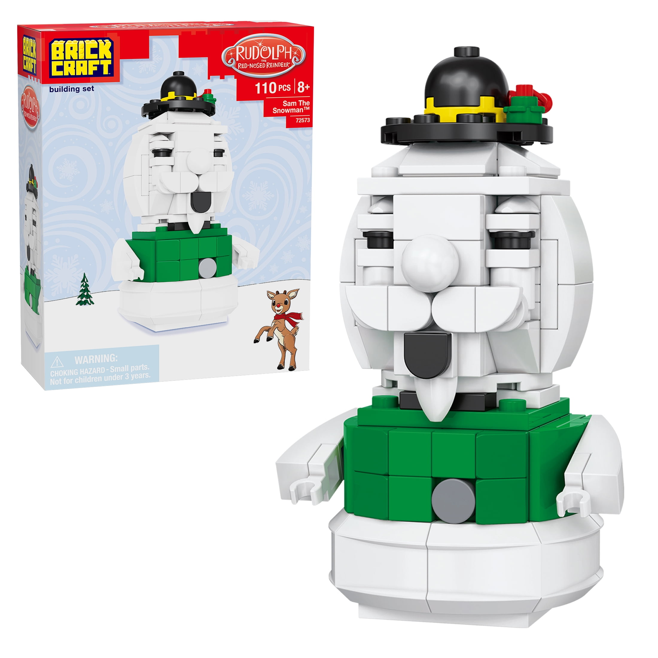 Brickcraft Rudolph the Red-Nosed Reindeer Sam the Snowman Brick ...