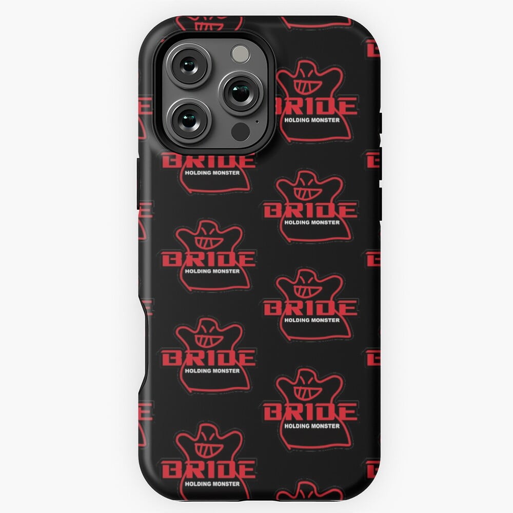 BRIDE Factory Black Phone Case for iPhone 16 15 14 13 12 11 Pro Max ...